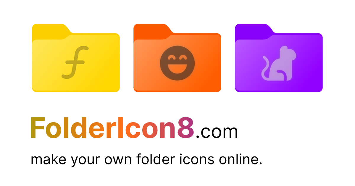FolderIcon8 - Make Your Own Folder Icons Online
